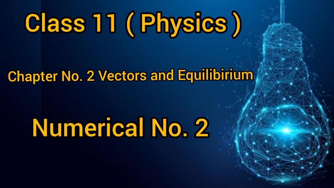 Chapter No.2..Vectors and Equilibrium....... Class 11... Numerical No.2 ...