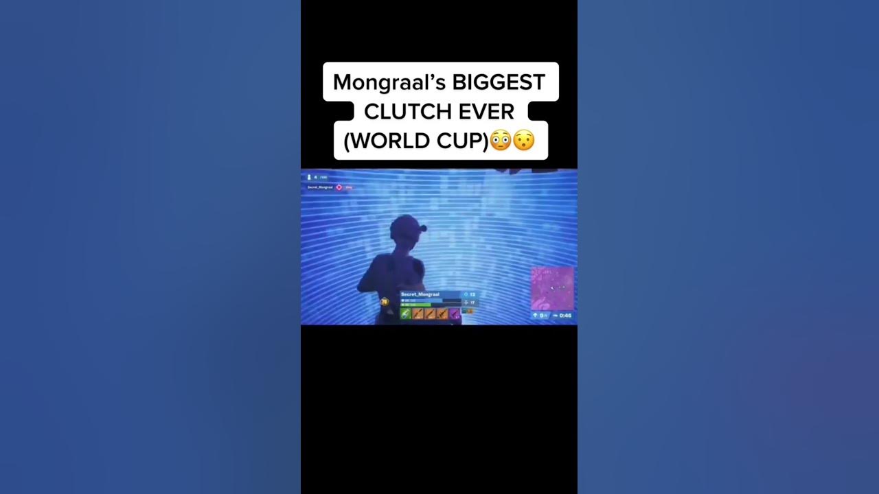 Mongraals Biggest Clutch Ever In Fortnite World Cup Fortnite