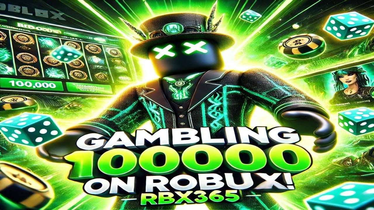 Gambling 100,000 Robux on RBX365 💸 - YouTube
