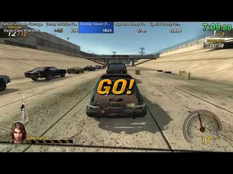 Derby Class Speedrun 1:26:43 PB (Wreckless) Flatout Ultimate Carnage - YouTube