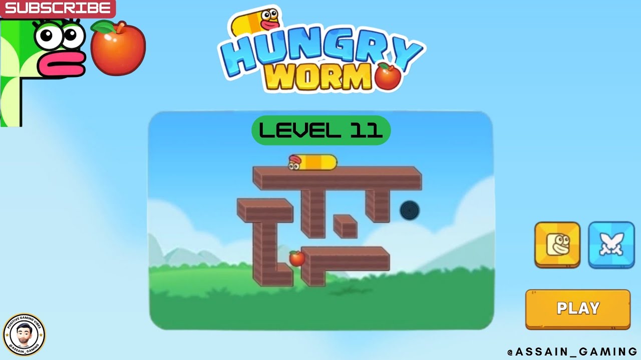 Hungry Worm Greedy Worm Level 11 - YouTube