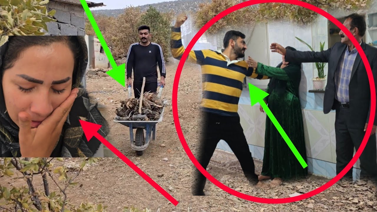 Rain Stops Construction as Saeed Gathers Firewood and Burns Trash | Malar Nomadic Life - YouTube