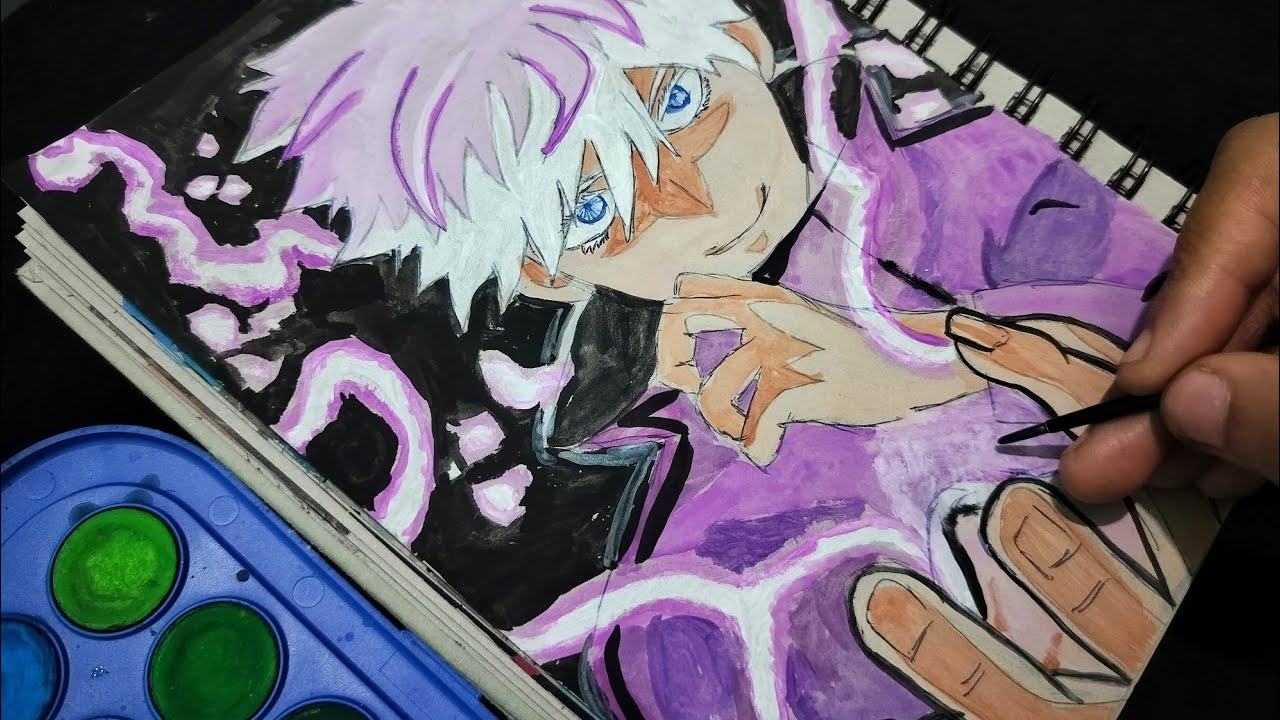 Speed drawing- gojo🥵 - YouTube
