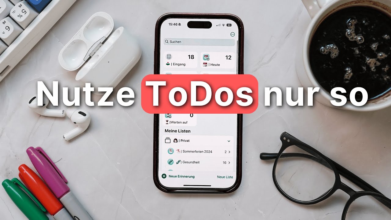 🚀 5 Prinzipien für ToDos in iOS18 (Erinnerungen-App von Apple)⏐ Werde ...