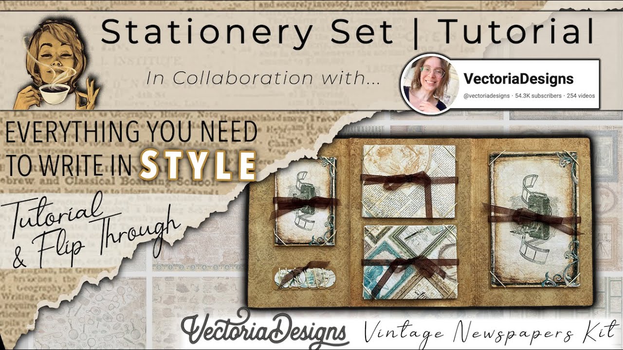 Write in Style! | Stylish Stationery Set Tutorial | Vectoria Designs ...