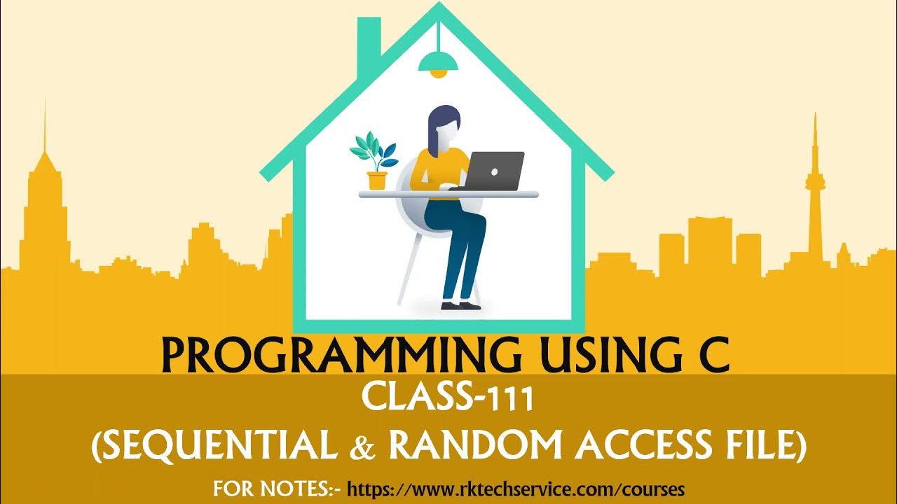 PROGRAMMING USING C CLASS-111 (Sequential and random access file) - YouTube