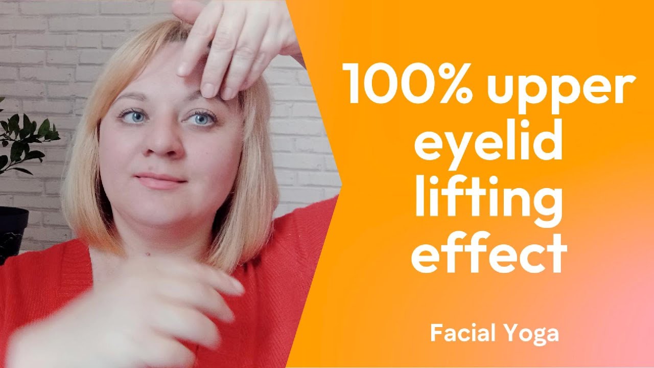How to remove a drooping eyelid quickly. Simple exercises. Without ...