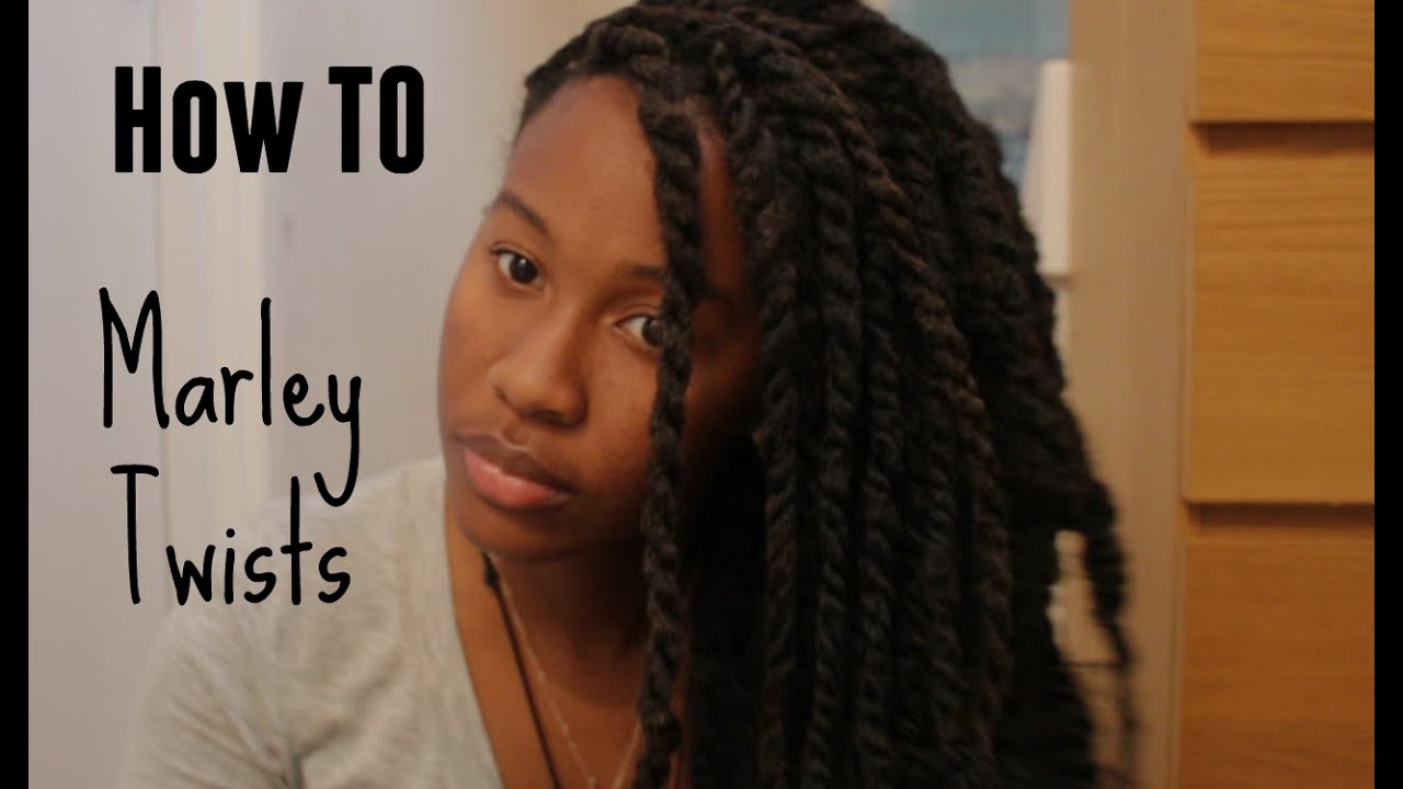 Natural Hair| How To Marley Twists Tutorial - YouTube