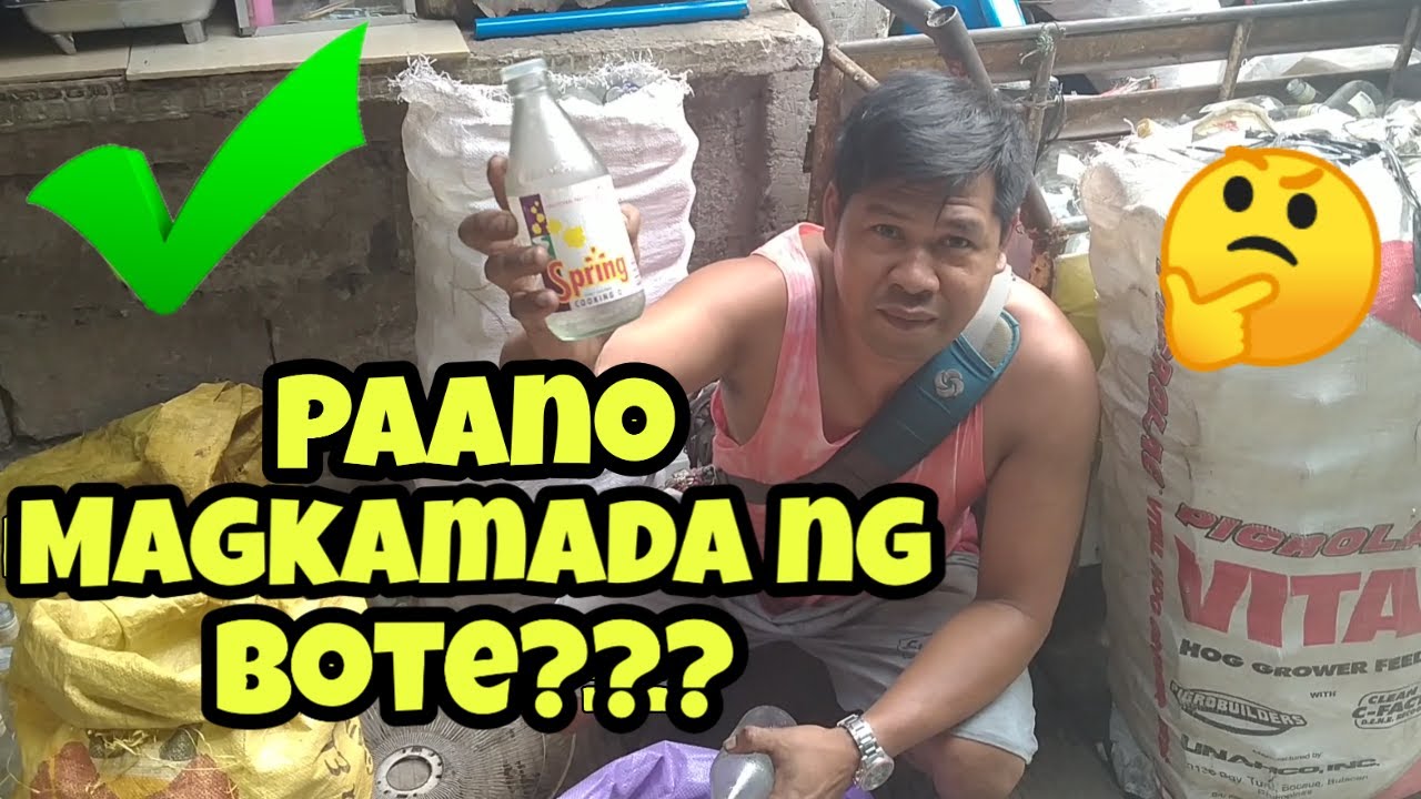 Paano magkamada ng bote sa sako? - YouTube