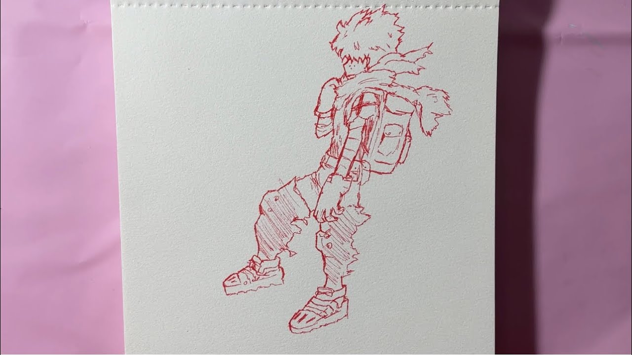 How to draw Midoriya step by step - My hero academia | Drawing Midoriya ...