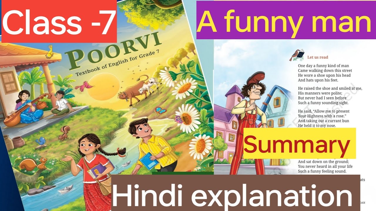 A funny man || Summary || Class -7 || Poorvi English book#cbse #english ...
