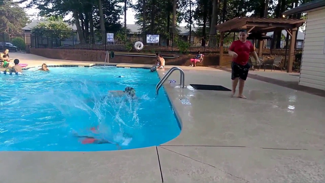 Fun at the pool - YouTube