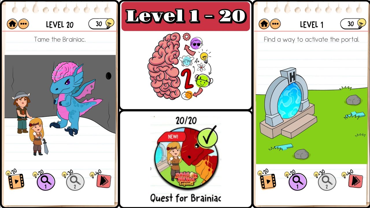 brain test 2 quest for brainiac level 1 to 20 | brain test 2 all level ...