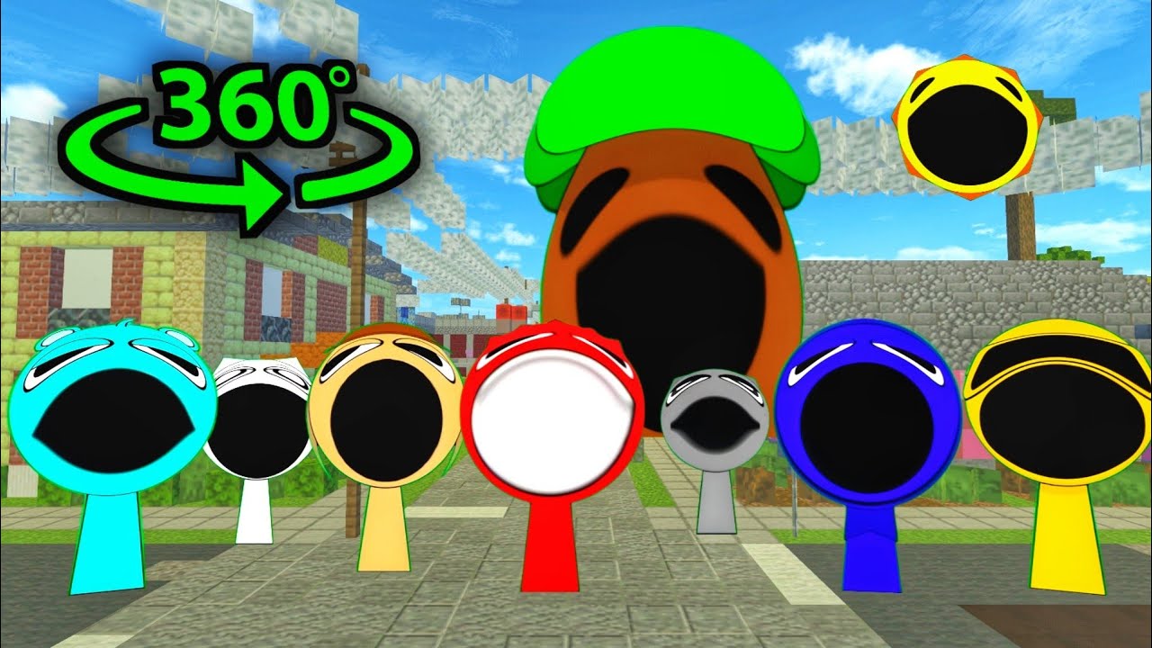 All Pop Incredibox Sprunki in MINECRAFT 360° VR Experience - YouTube