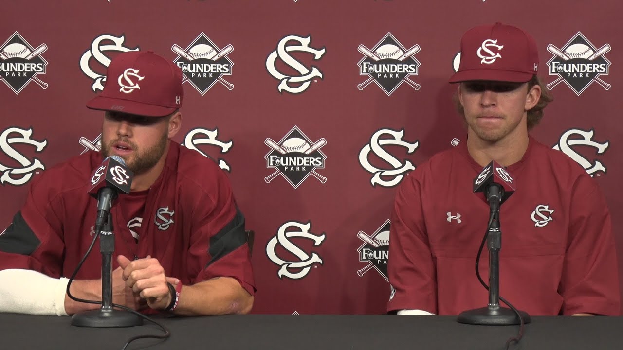 POSTGAME: Jacob Olson, LT Tolbert on Presbyterian — 4/17/18 - YouTube