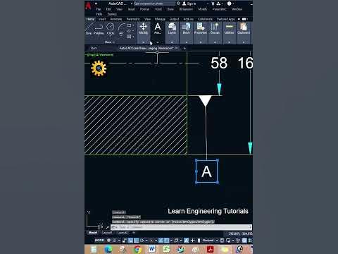 Adding datum feature symbol in AutoCAD - 74 ! #autocad #shortsviral #autocadtips - YouTube
