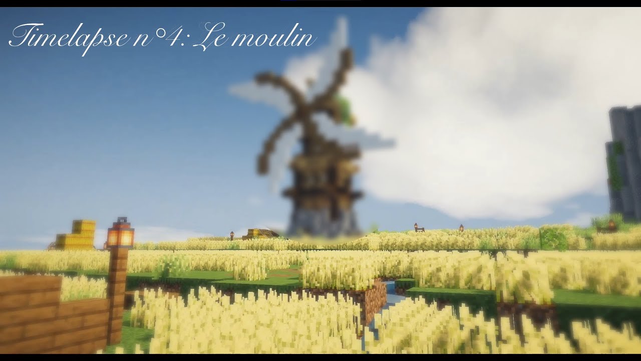 Timelapse n°5 - Le moulin (minecraft) - YouTube