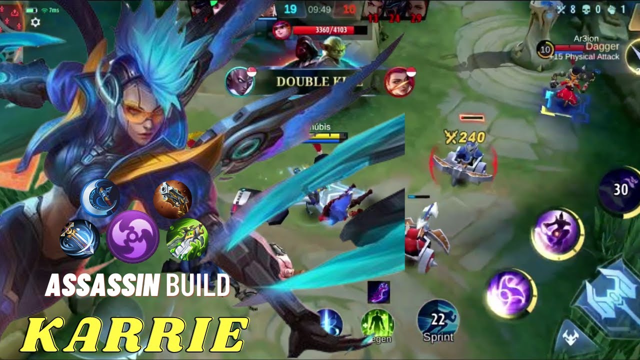 Buffed Karrie Tank Killer!! Karrie Best Build 2022 | Assassin Emblem ...