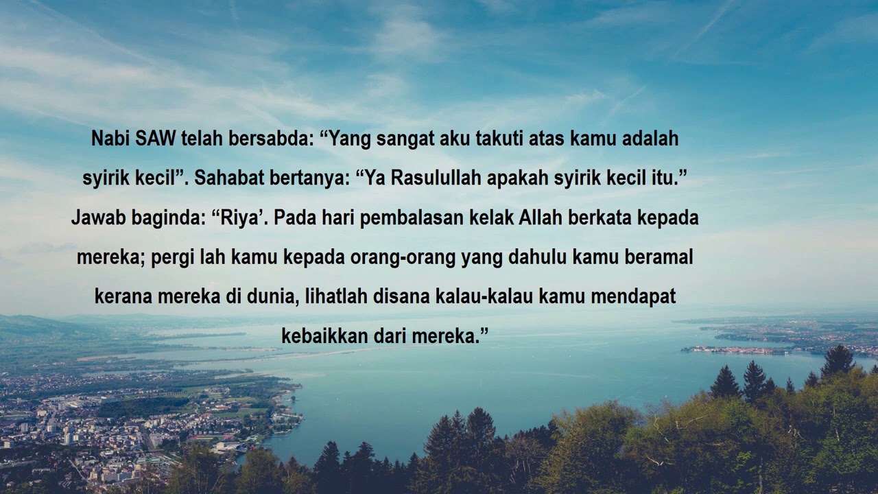 Hadist tentang Ikhlas - YouTube