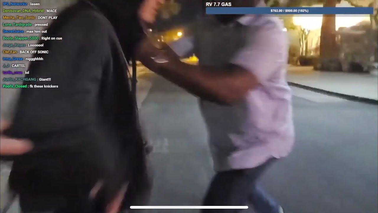 🔴Irl Chicken Andy gets pushed down and followed | 1Sonic scared as F ...
