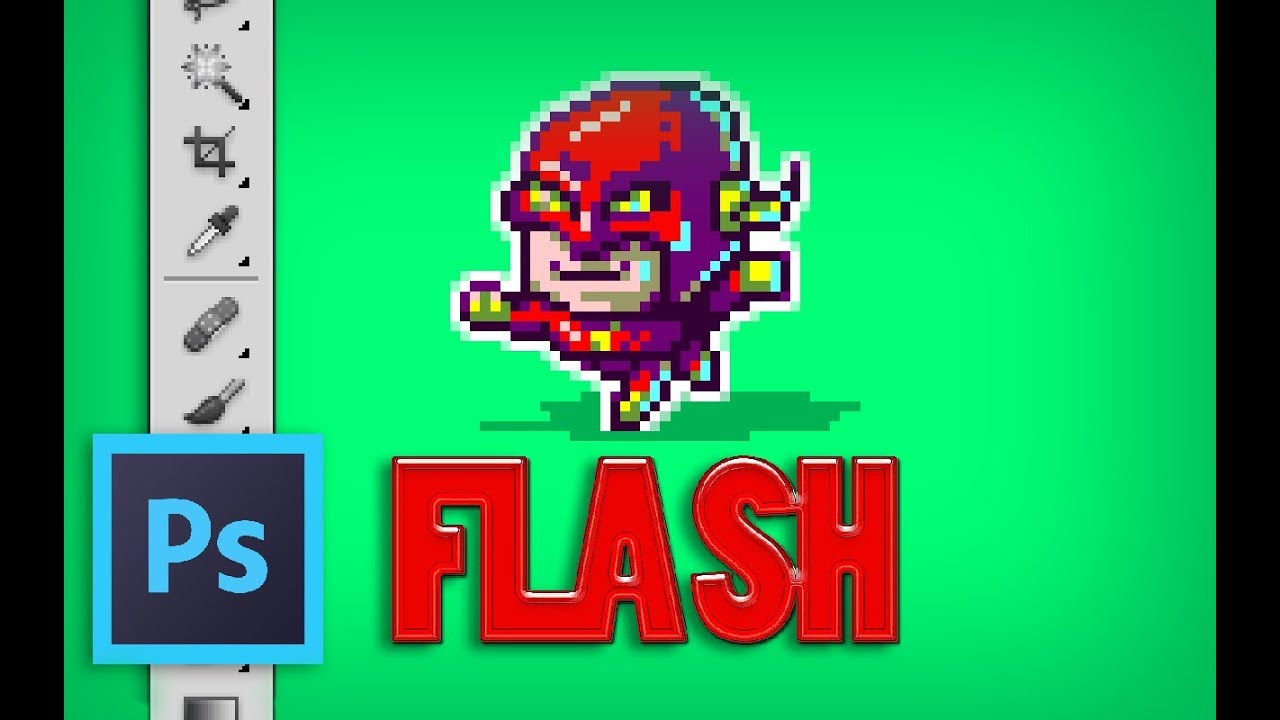 Como hacer a FLASH Pixelart - YouTube