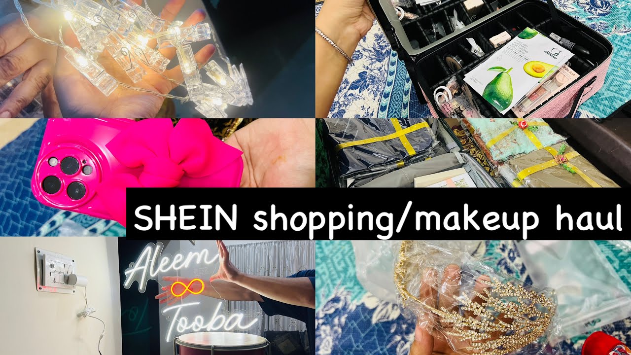 Shein shopping haul||Shein makeup haul||Brides makeup haul||Shadi wala ...