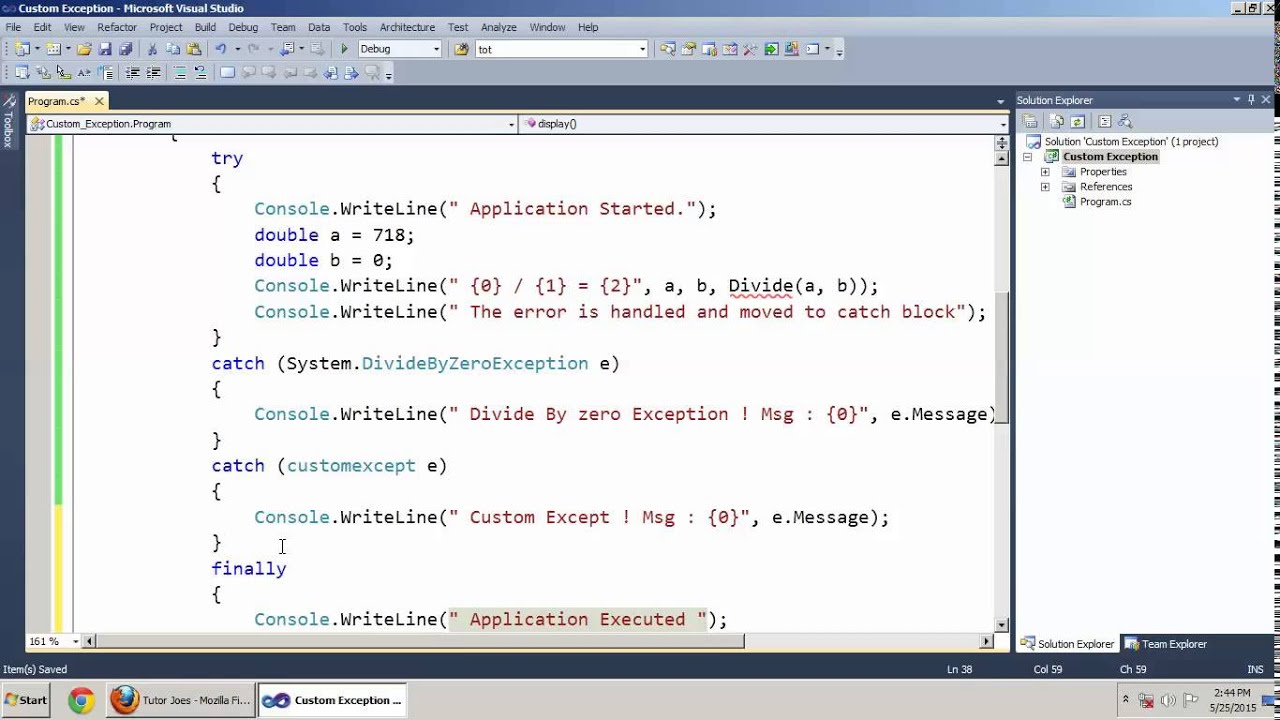 Custom Exception In Cnet Tamil Youtube