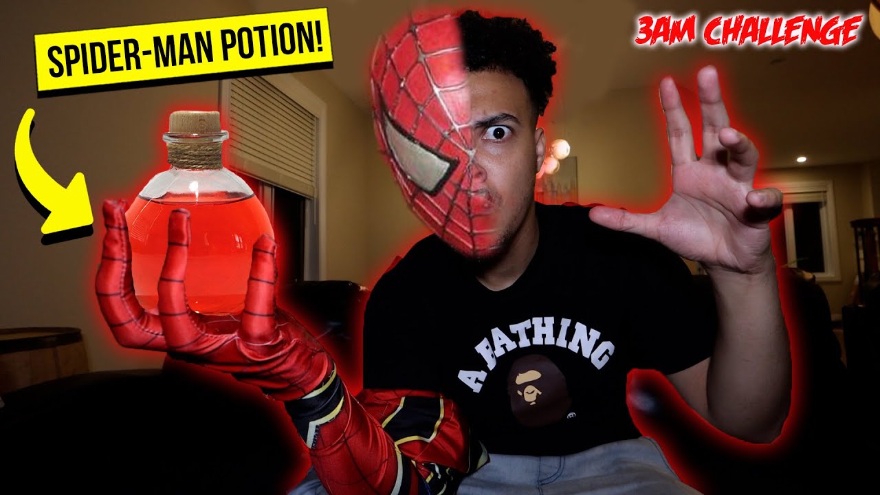 DO NOT DRINK THE DARK WEB SPIDER-MAN POTION AT 3AM (SPIDER-MAN ATTACKED ...