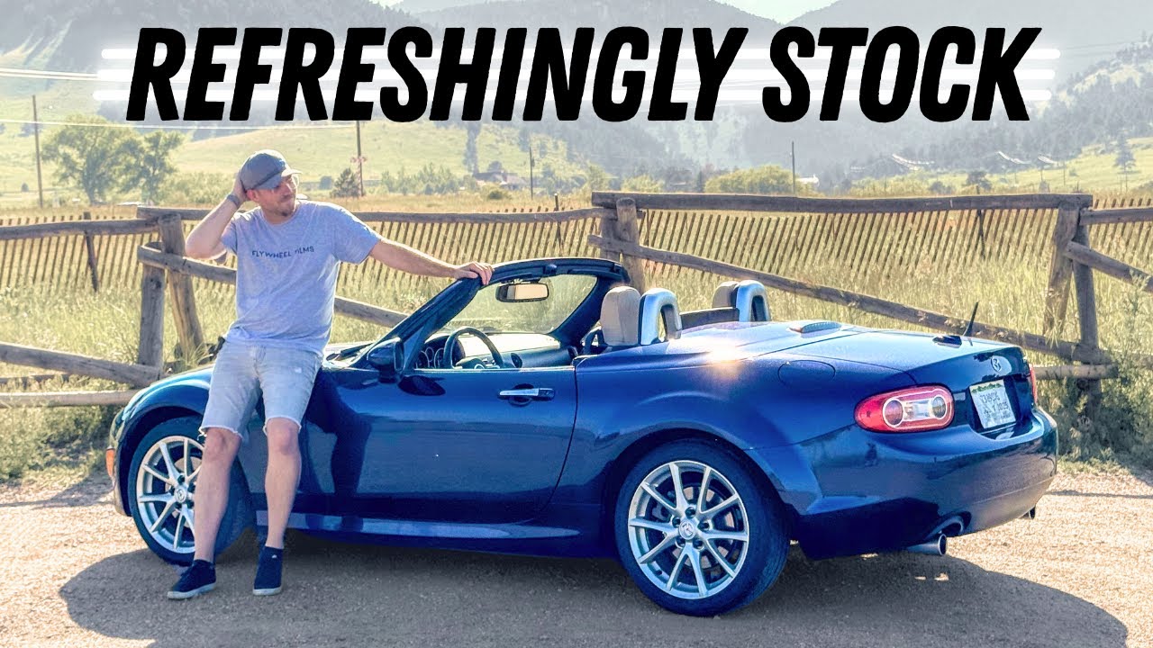 I almost forgot what a stock Miata felt like... - YouTube