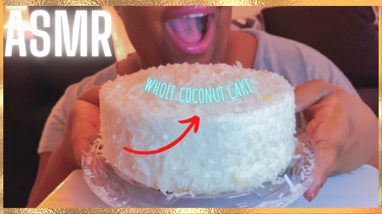 ASMR Eating A Whole Cake 🎂(KInda FAIL) - YouTube