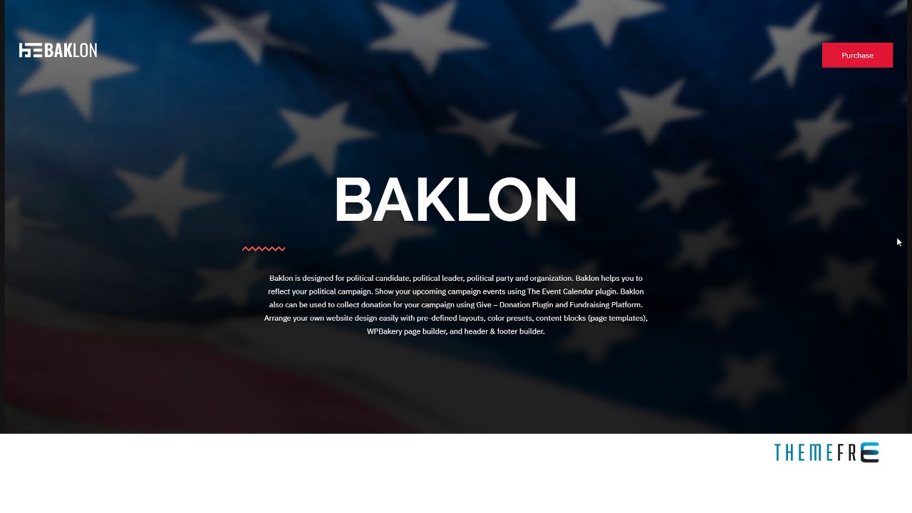 Baklon - Election and Political WordPress Theme Isaiah Aurangzeb - YouTube