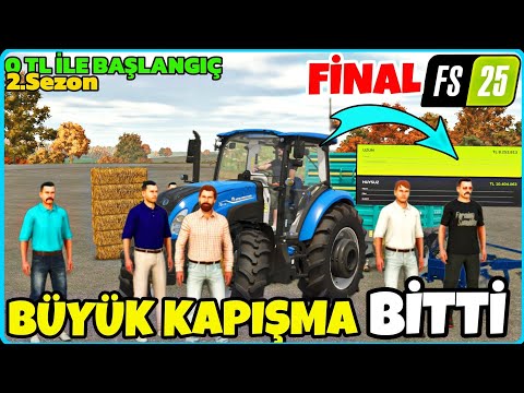 AĞLAMALARIN BOL OLDUĞU BÜYÜK HEYECAN SON BULDU 😁 SONUÇ ŞAŞIRTMADI❗️FS25 Sfır tl ile #final 