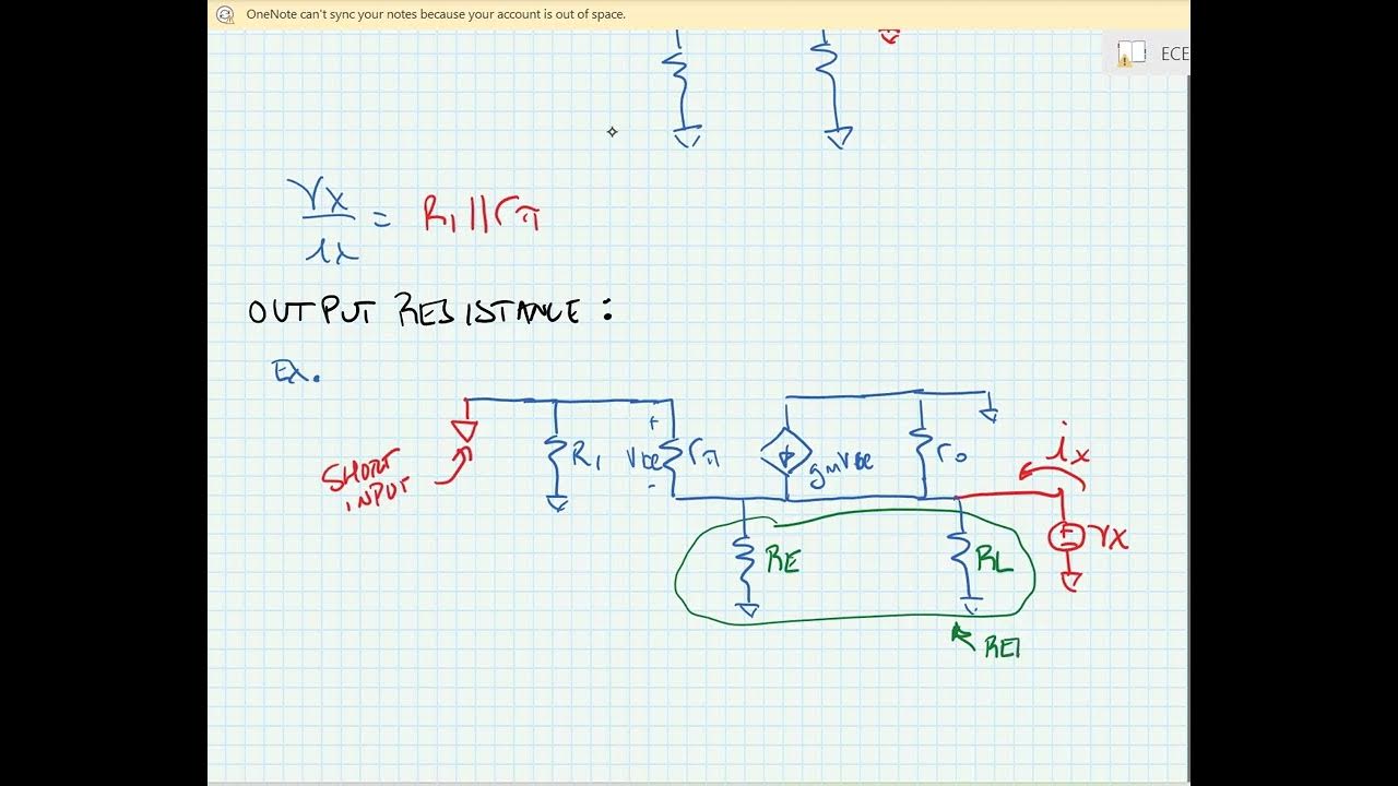 ECE 3204 Lecture 4D - BJT Amplifier Input/Output Resistance - YouTube