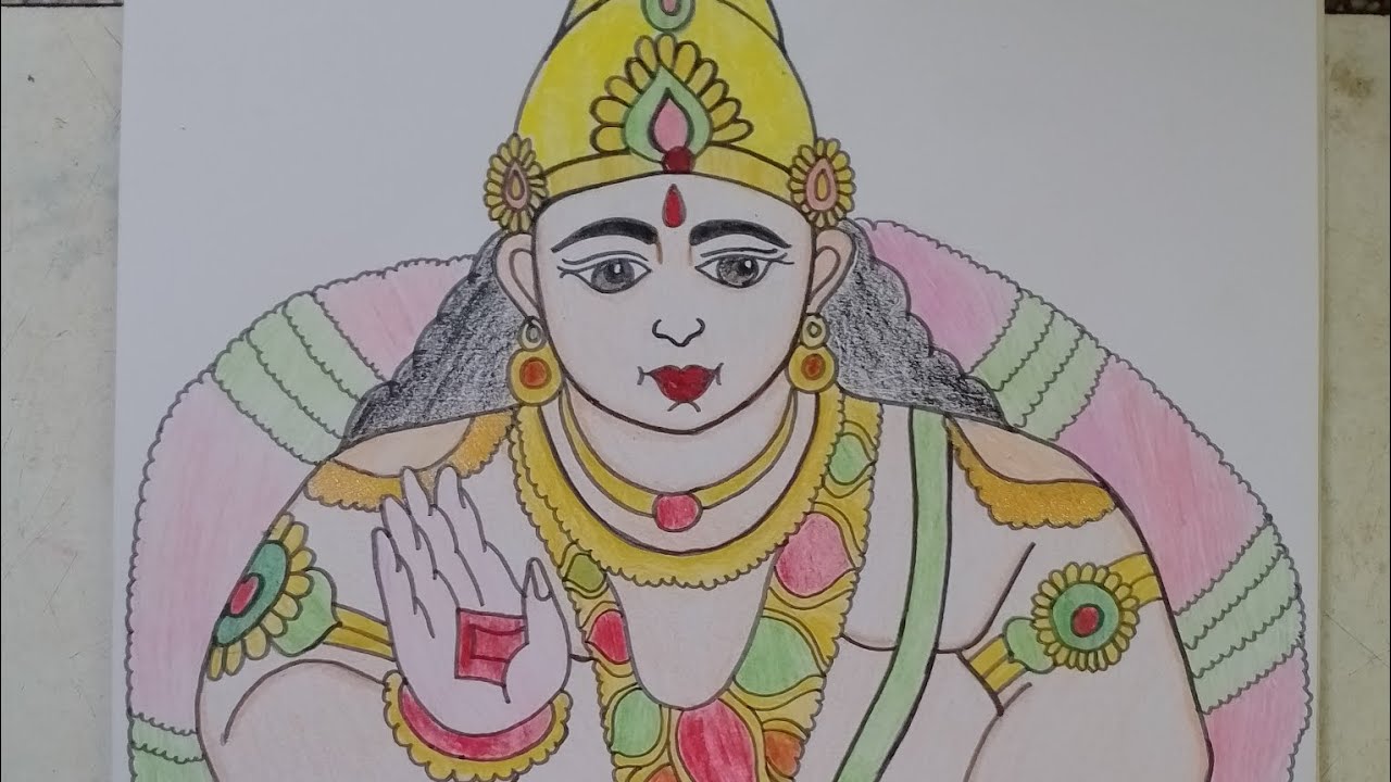 how to draw kuber in 8 minute #diwali - YouTube