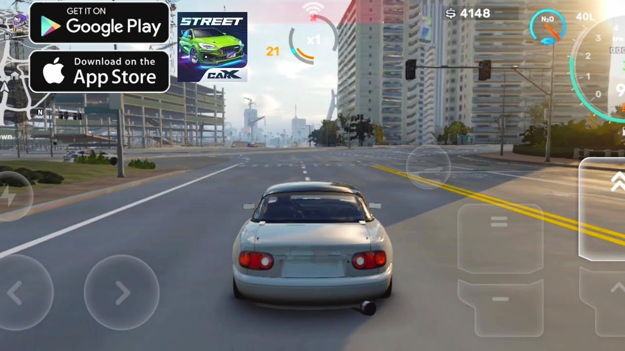 car x Street racing gameplay walkthrough part #1 || open world large ...