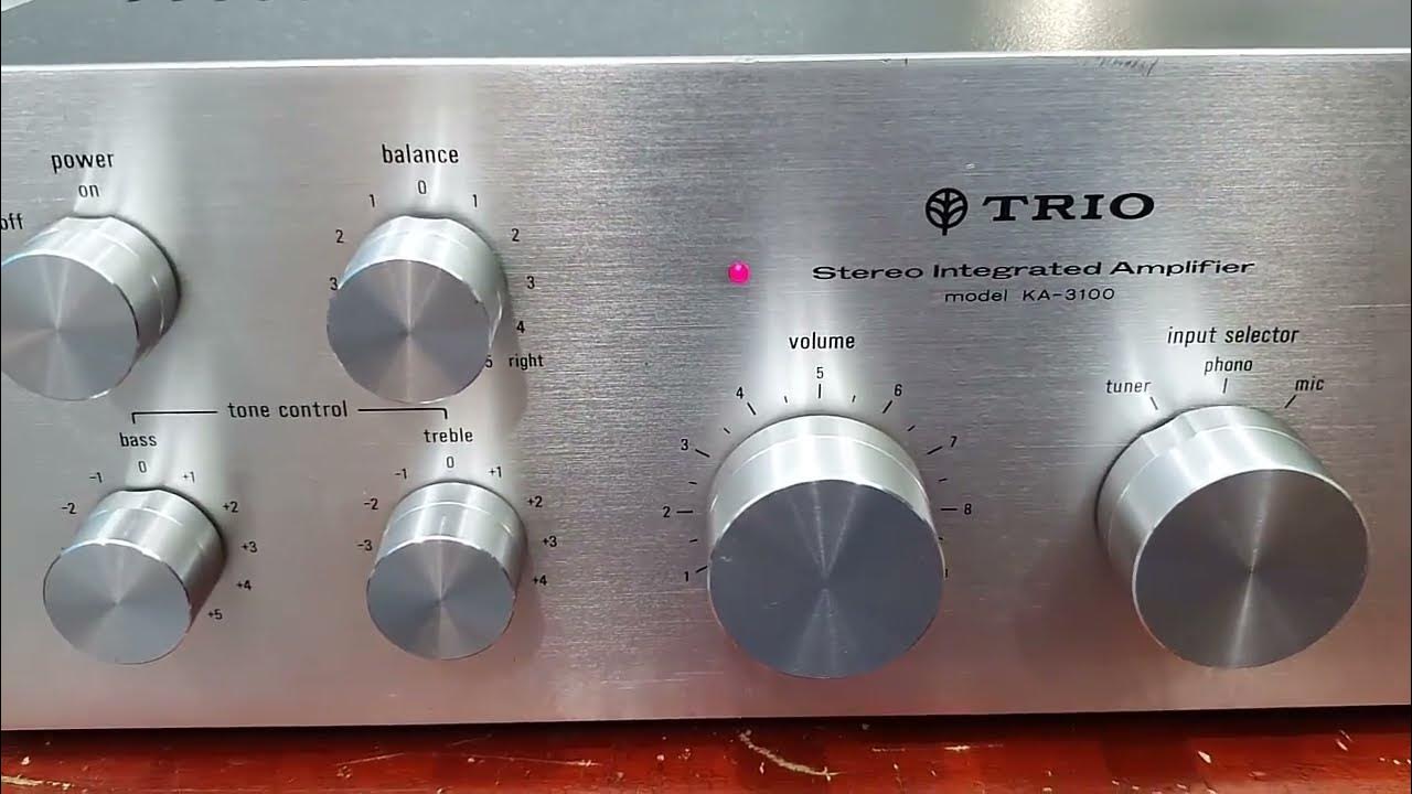 Amply Trio KA 3100 - size 38, 80W chơi tốt bass 25, máy zin đẹp - YouTube