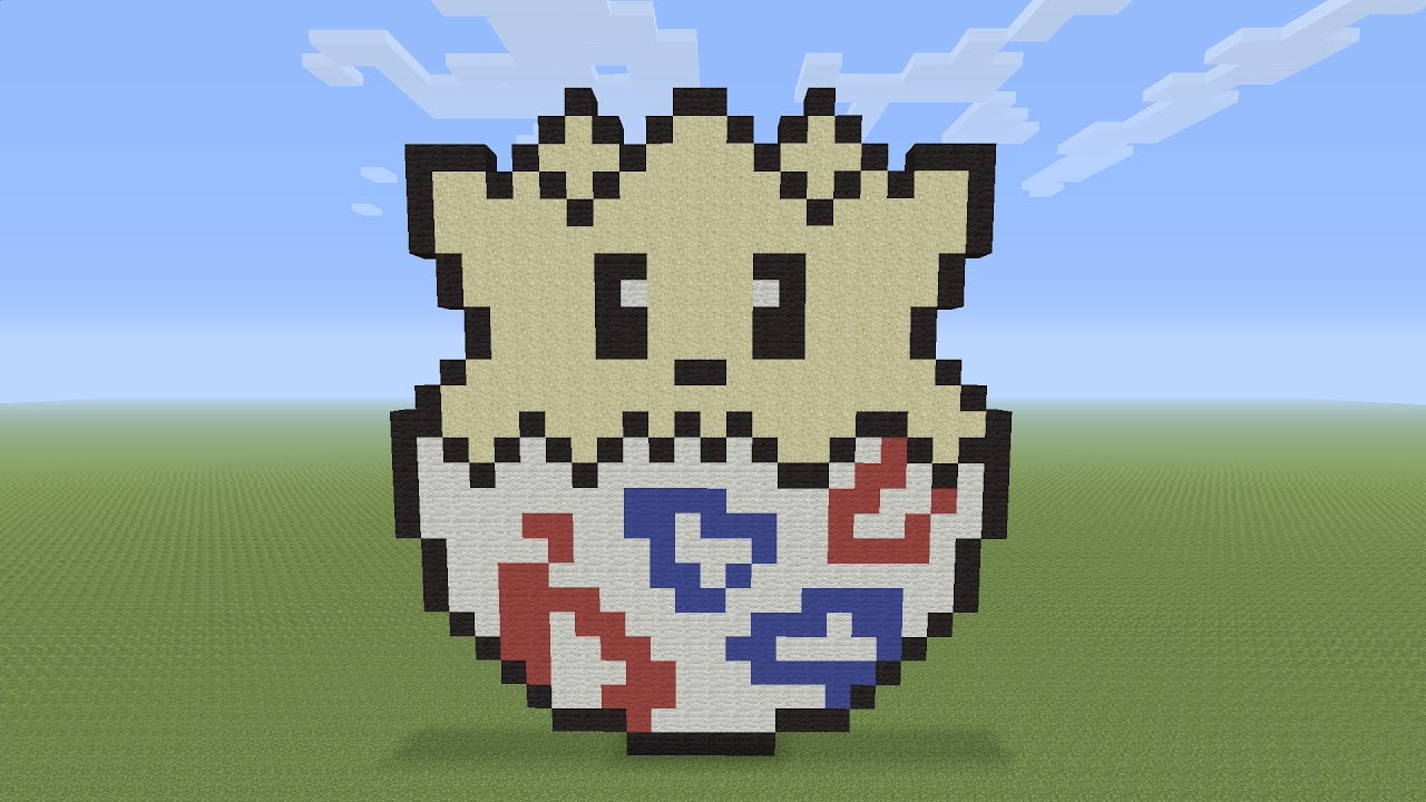 Minecraft Pixel Art - Togepi Pokémon #175 - YouTube