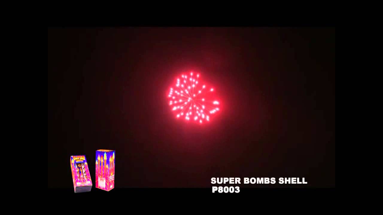 SUPER BOMBS SHELL - Winda Fireworks - P8003 - YouTube