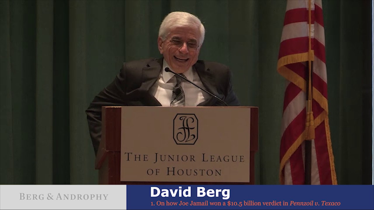 Part 1 of The Trial Lawyer: What It Takes To Win, by David Berg, Berg ...
