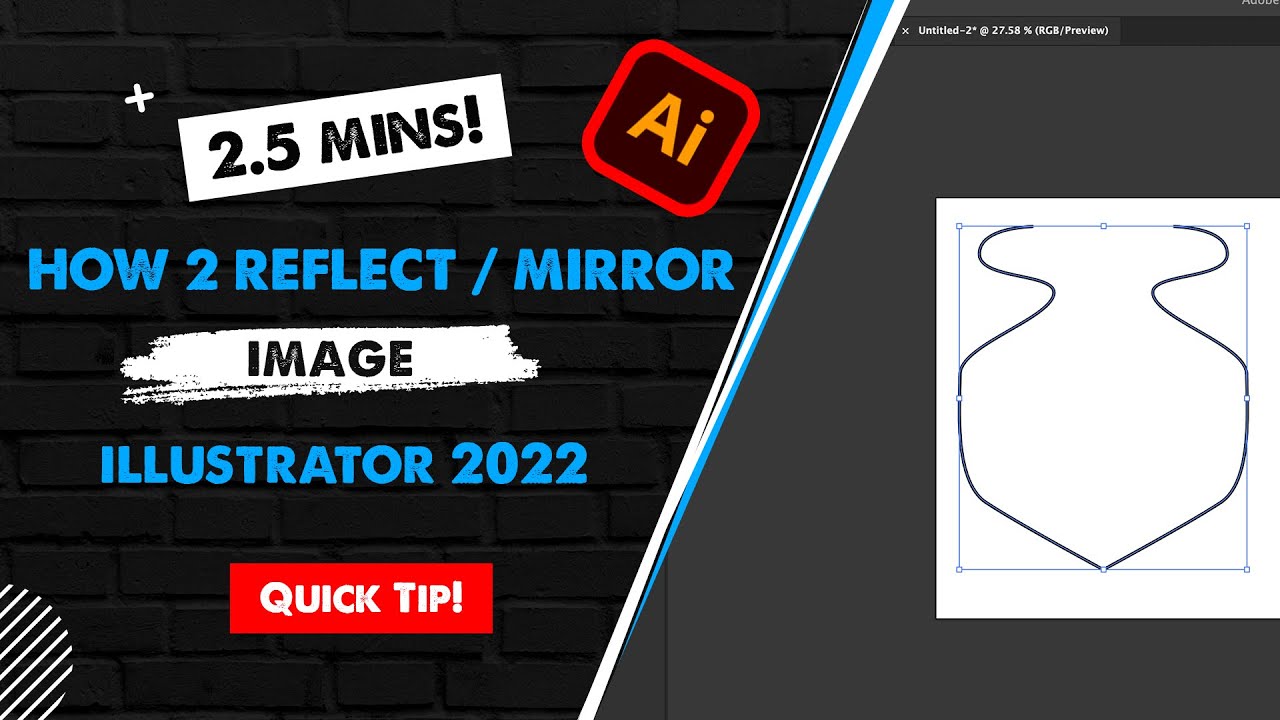 How To Create A Reflection Mirror Image Reflect Tool Adobe how-to-create-a-reflection-mirror-image-reflect-tool-adobe