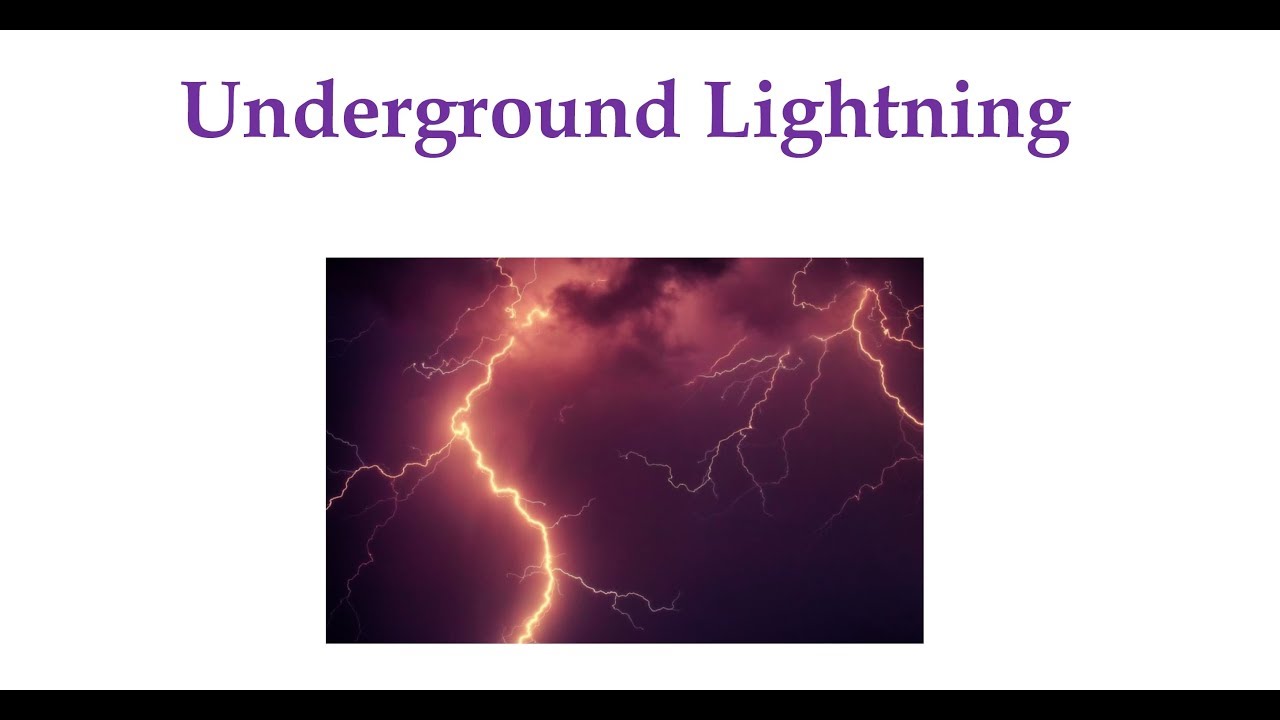 Underground Lightning Experiment - YouTube