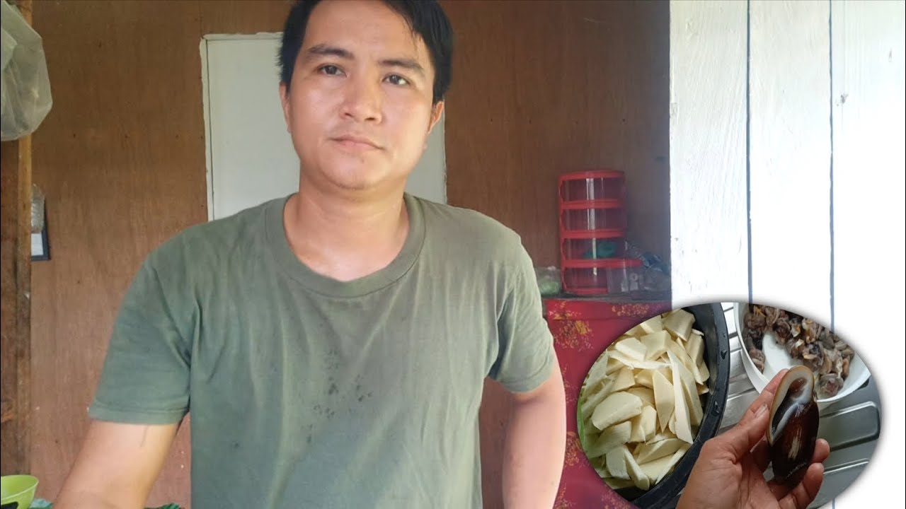 CARA MASAK UMBUT SAWIT CAMPUR SIPUT BAKAU // MAKANAN TOP DI SABAH ...