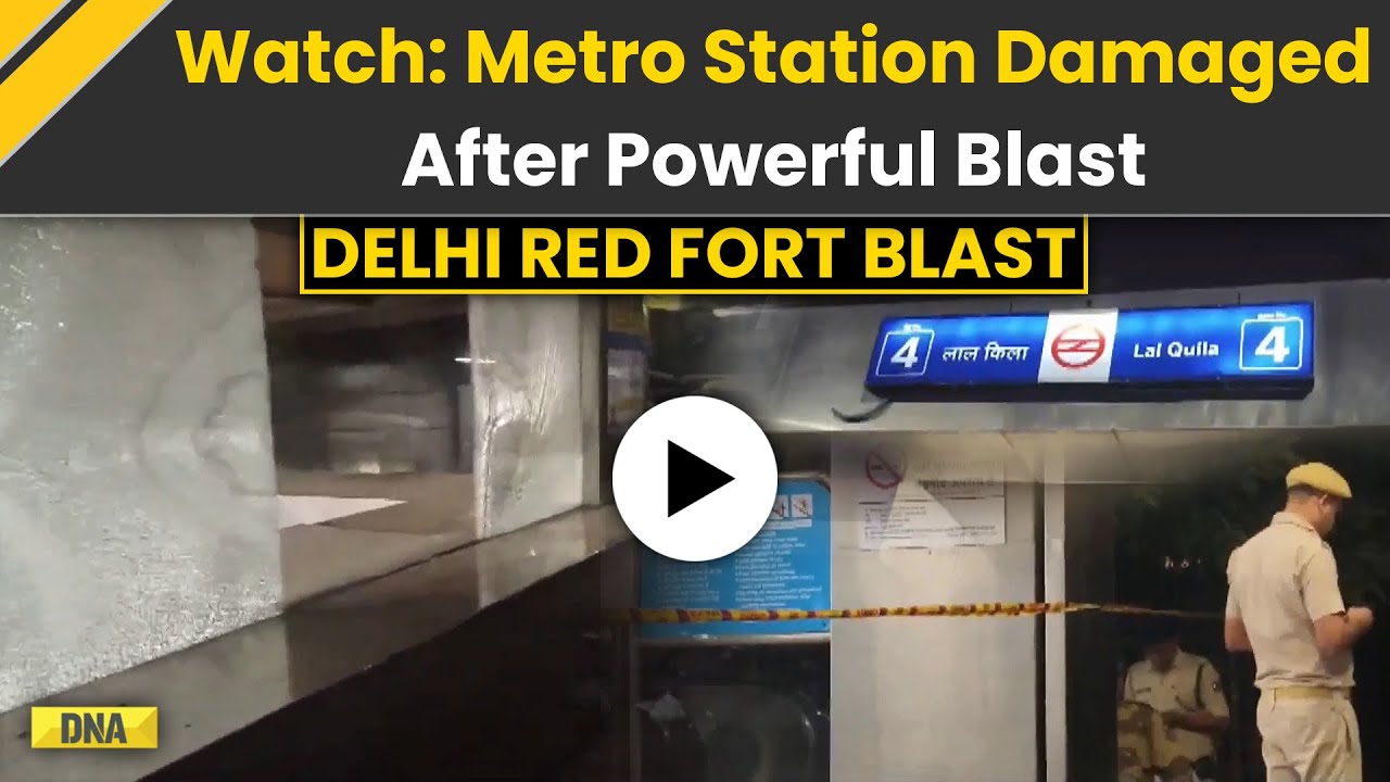 Delhi Blast: Visuals From Outside Lal Quila Metro Station, Which ...