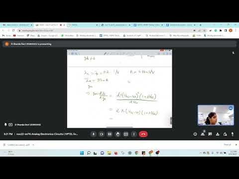 Week 7 Live Problem solving session: Analog Electronic Circuits - YouTube