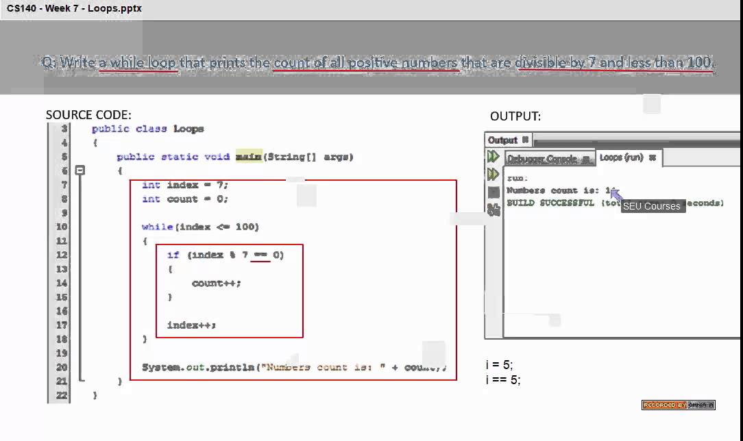 CS140 Java - Chapter 6 : Loop - أ. حامد الكاف - YouTube