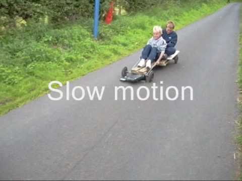 Laptop is smashed by go-kart - YouTube