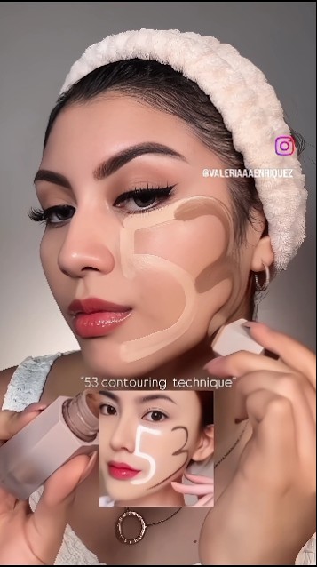 Viral 53 Contouring hack😱😳#contouring #contour #makeup #makeuphacks # ...