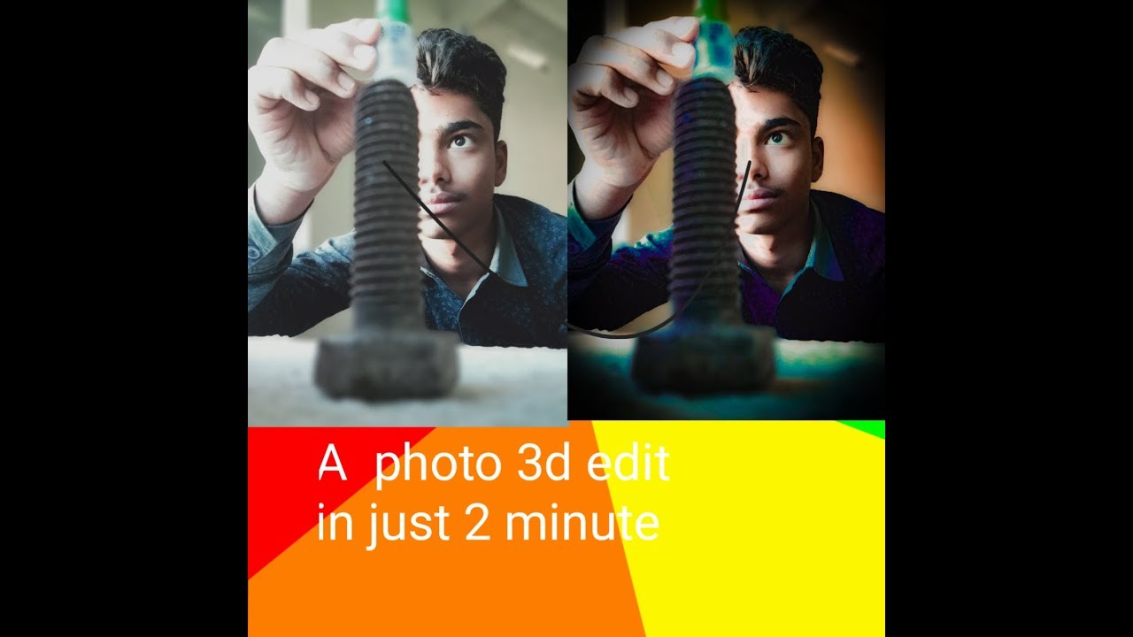 HOW TO 3D PHOTO EDIT IN JUST 2 MINUTE - YouTube
