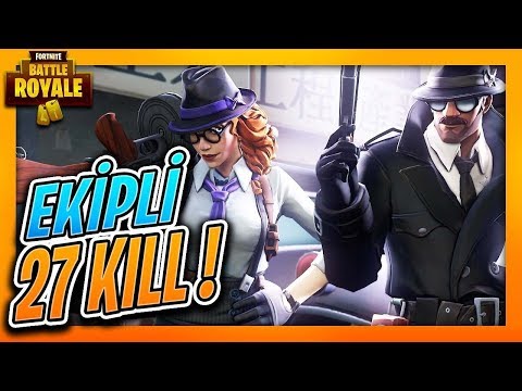 EKİP DELİRDİ ! FORTNITE BATTLE ROYALE (27 KILL)