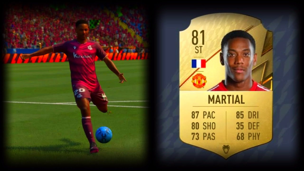 FIFA 22 ANTHONY MARTIAL PLAYER REVIEW - YouTube